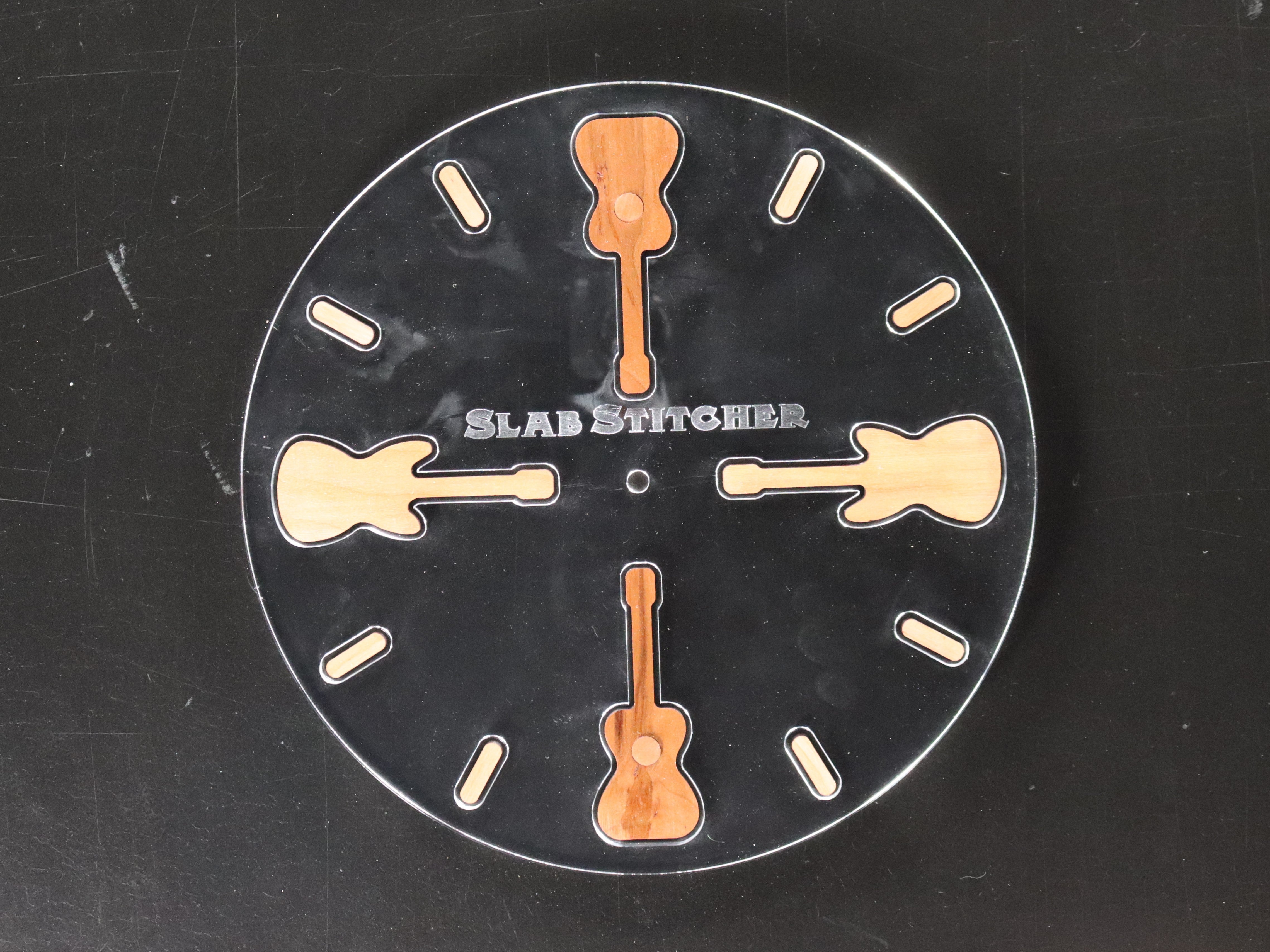 Clock--Guitar Clock Kit | Slab Stitcher