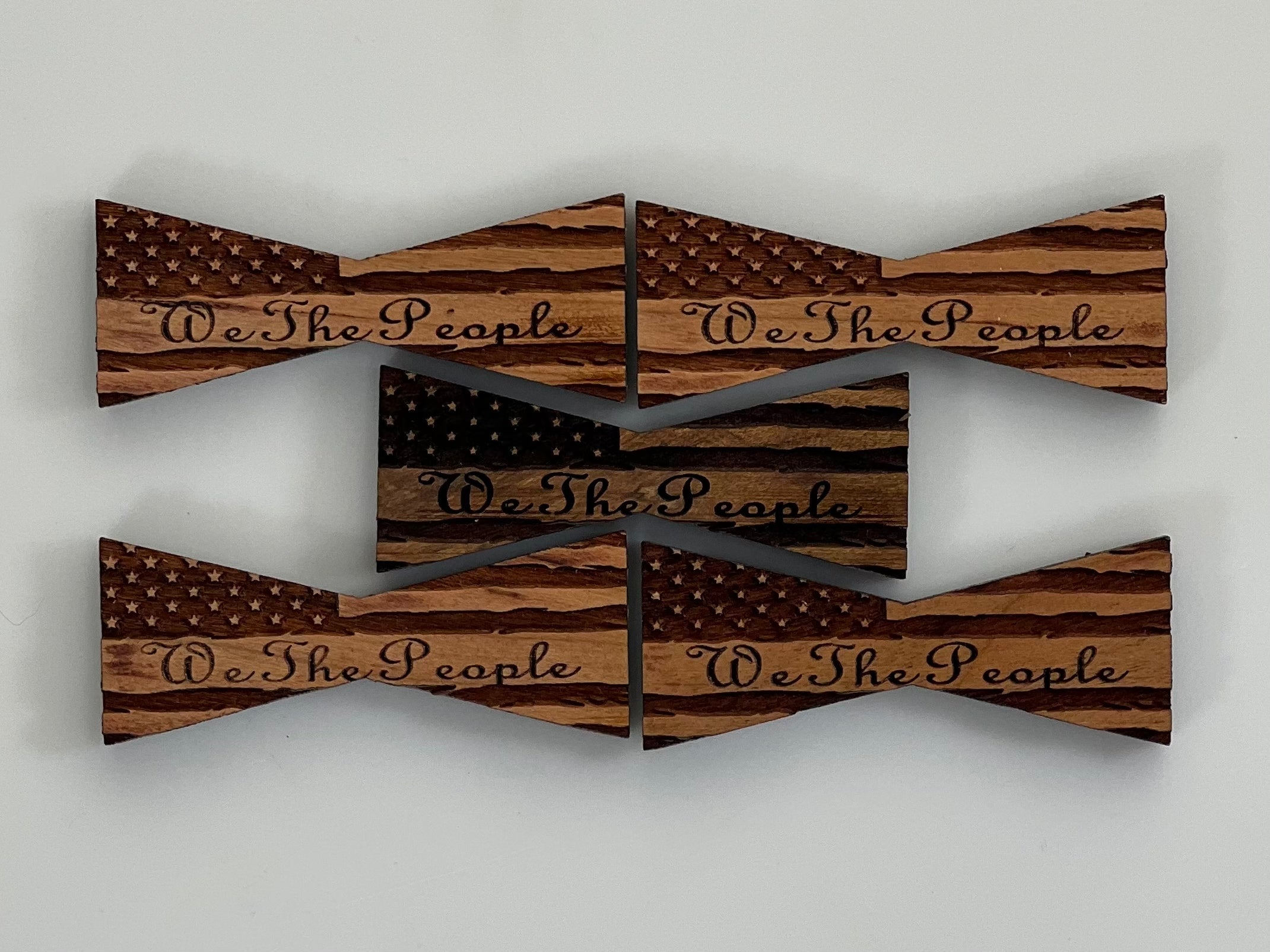 Bowtie--Small Patriotic We the People Flag Inlays (1112S Series) | Slab ...