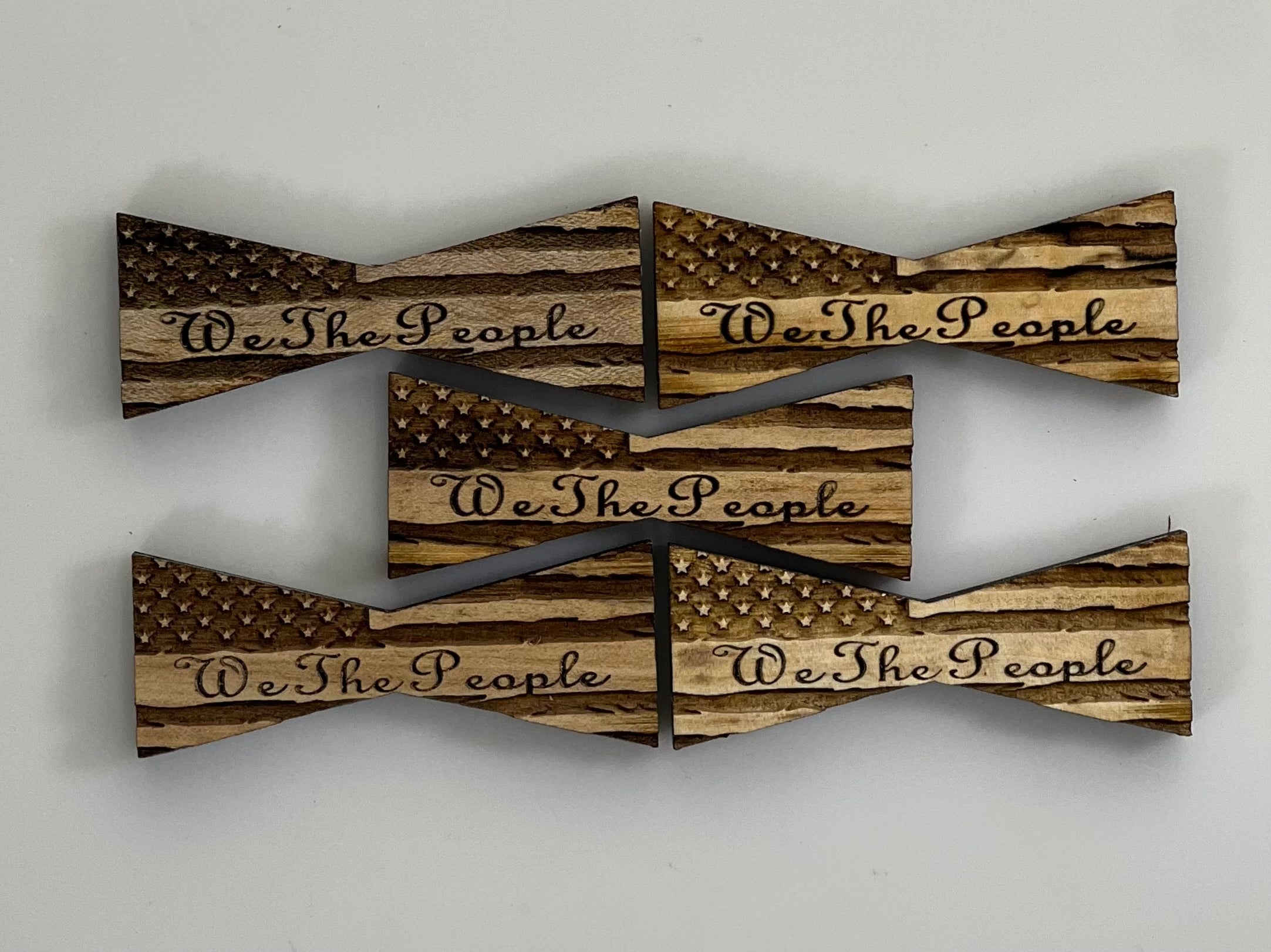 Bowtie--Small Patriotic We the People Flag Inlays (1112S Series) | Slab ...