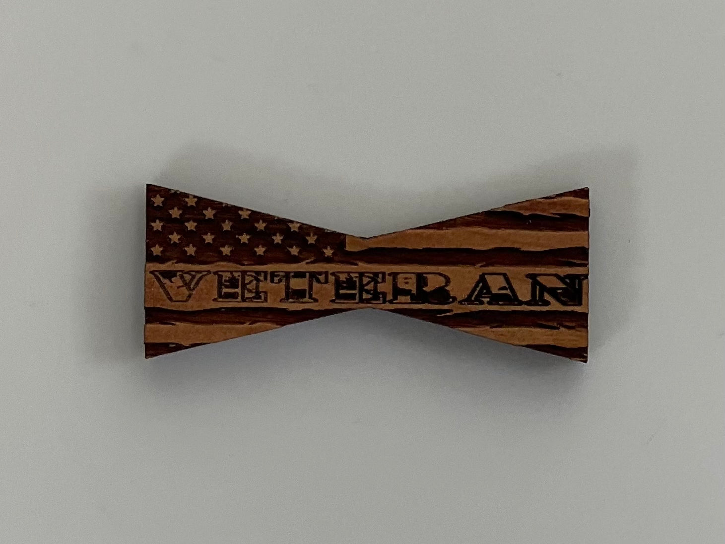 Bowtie--Small Patriotic Veteran Flag Inlays (1112S Series) | Slab Stitcher