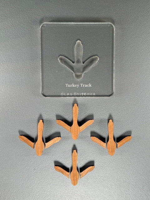 Turkey Track Expansion Packs | Various Wood Types | Slab Stitcher