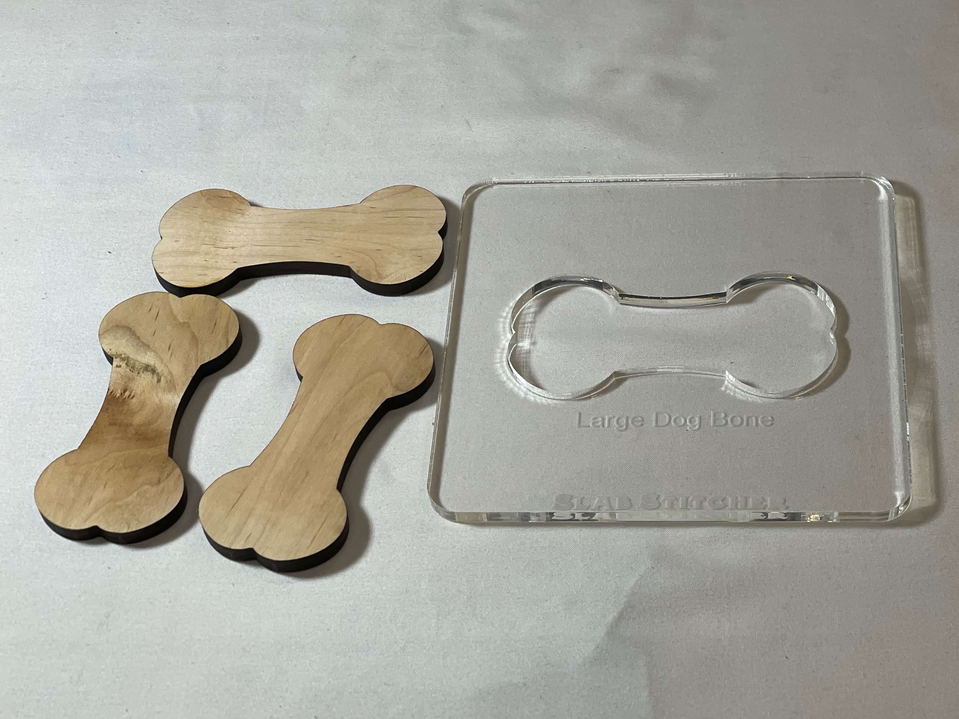 Large Dog Bone Expansion Packs - Acrylic Router Template and Inlays ...