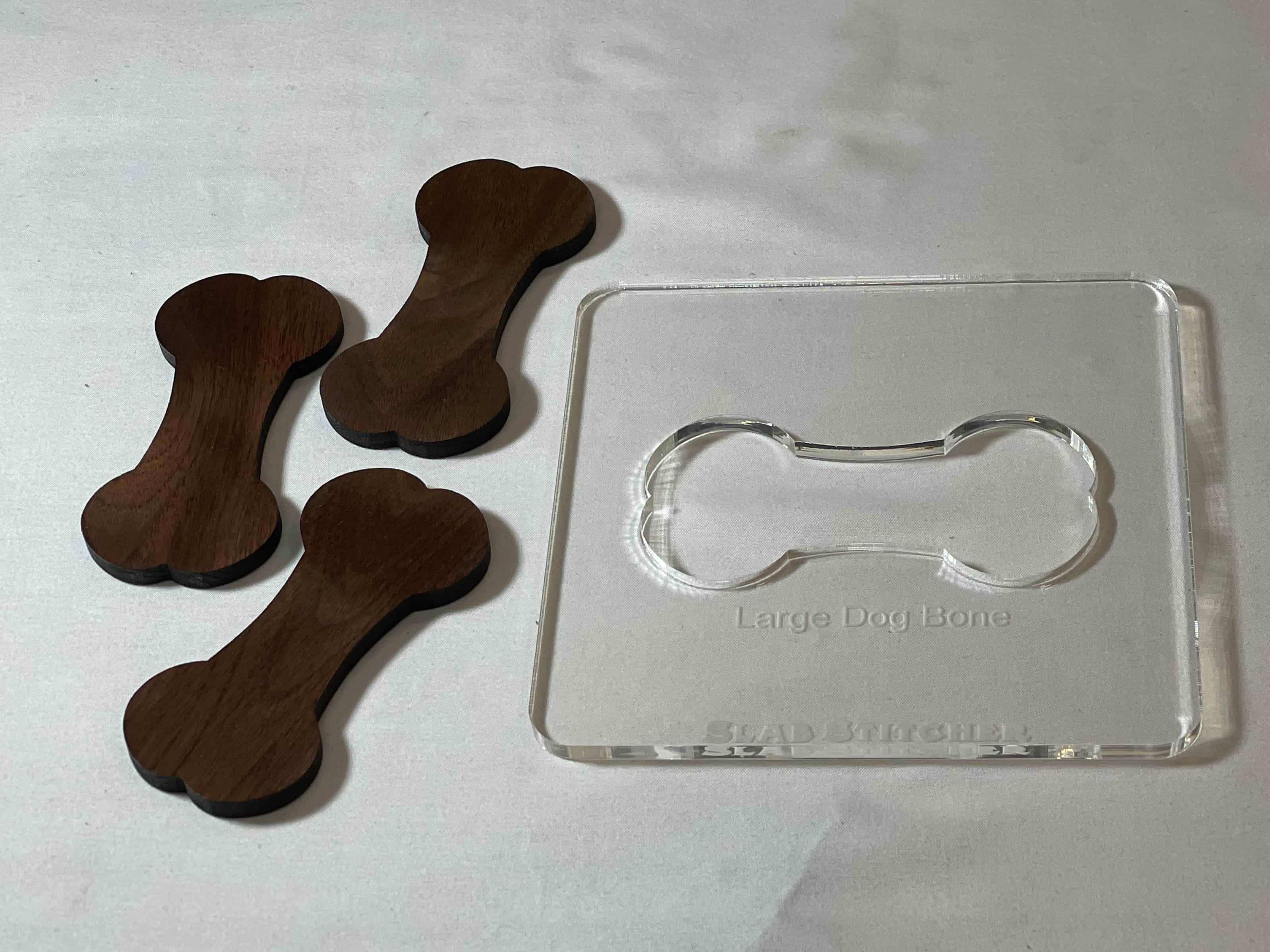 Large Dog Bone Expansion Packs - Acrylic Router Template and Inlays ...